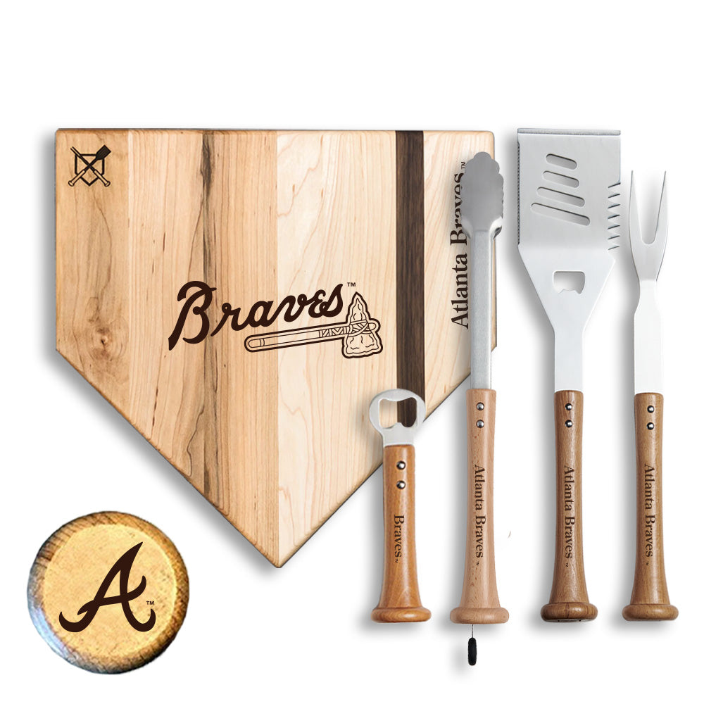 Atlanta Braves Grill Tools & Boards – Baseball BBQ