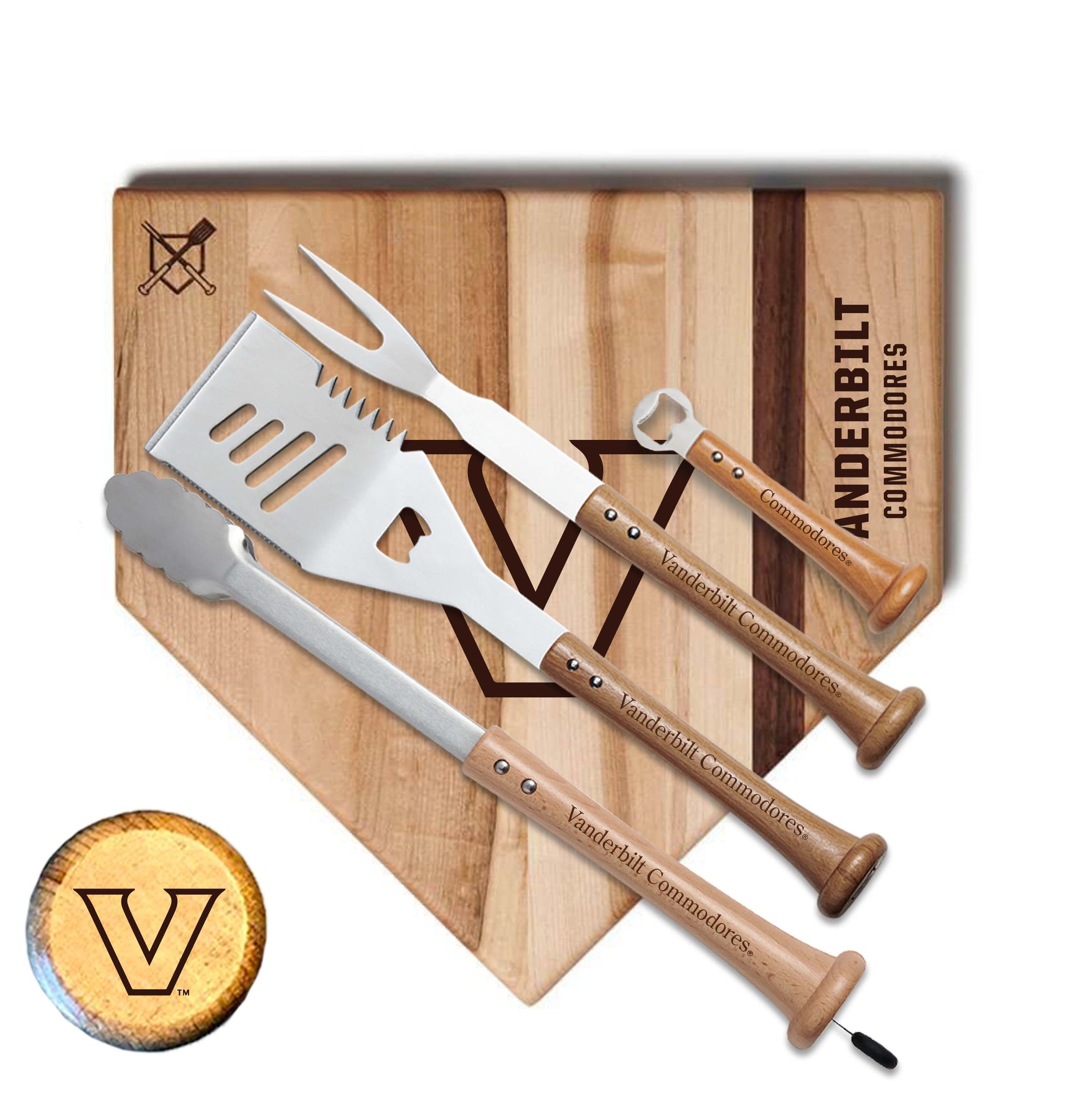 Vanderbilt University Grill Tools & Cutting Boards – Baseball BBQ