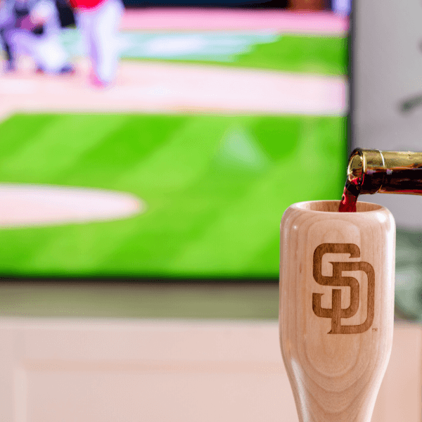 San Diego Padres "SD" Wined Up® | Baseball Bat Wine Mug – Baseball BBQ