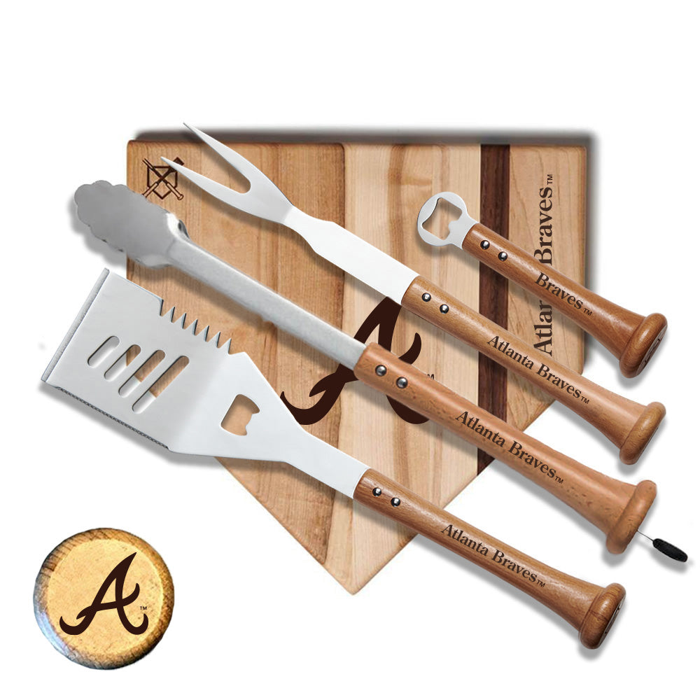 Atlanta Braves Grill Tools & Boards – Baseball BBQ
