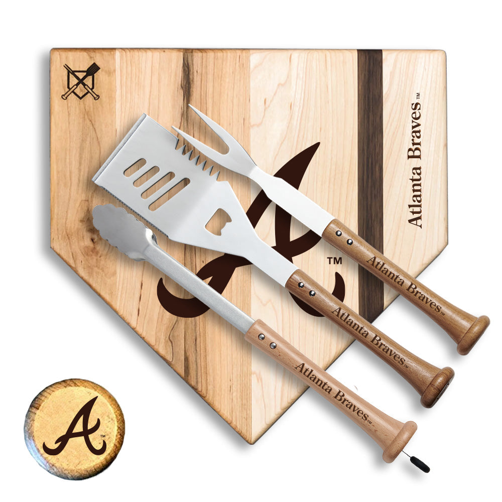 Atlanta Braves Grill Tools & Boards – Baseball BBQ