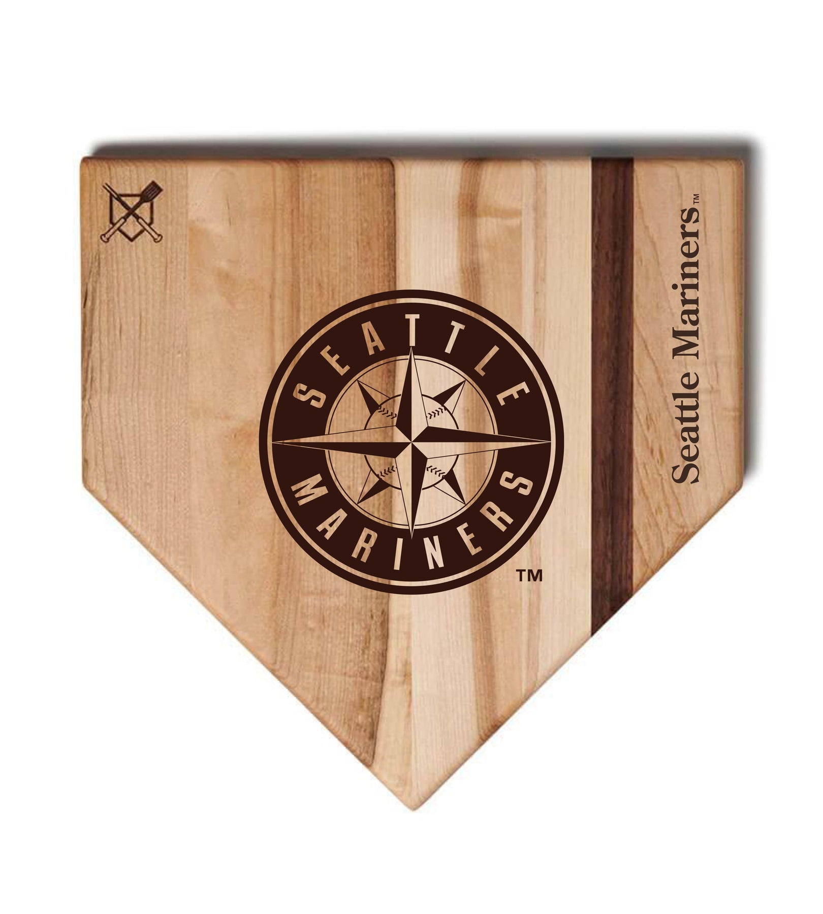 Seattle Mariners Home Plate Cutting Boards | Multiple Sizes | Multiple ...