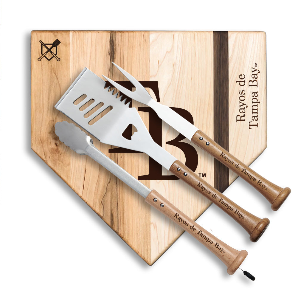 RAYOS DE TAMPA BAY Grill Tools & Boards – Baseball BBQ
