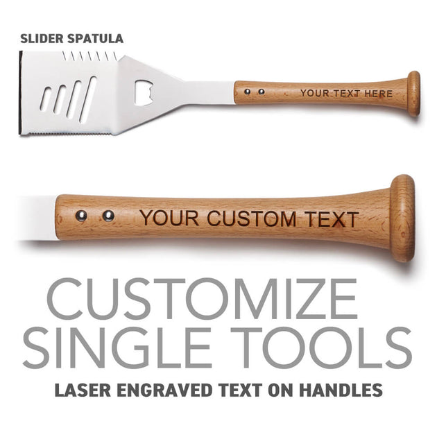 Grill Tool Set with Customized Bat Handle and Knob – Baseball BBQ